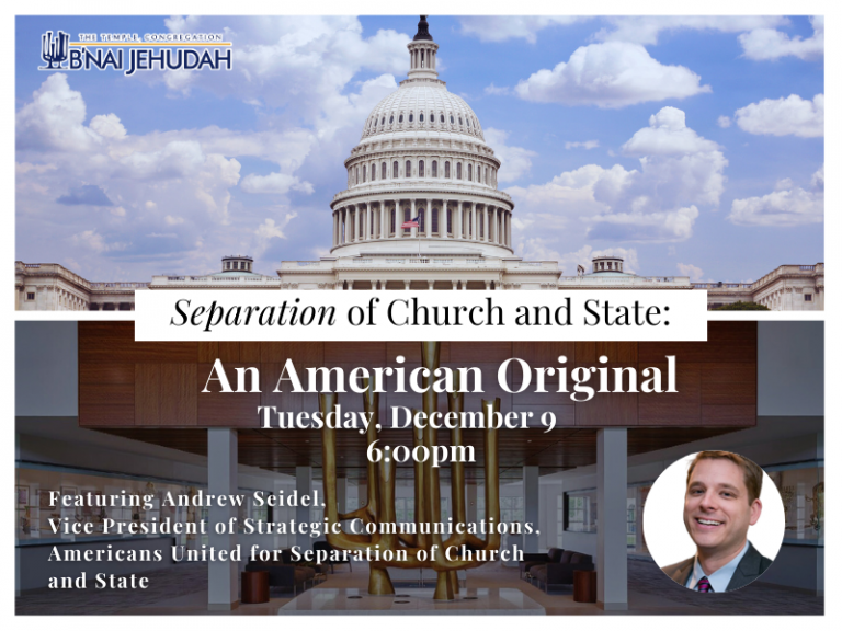 Separation of Church and State: An American Original - The Temple ...